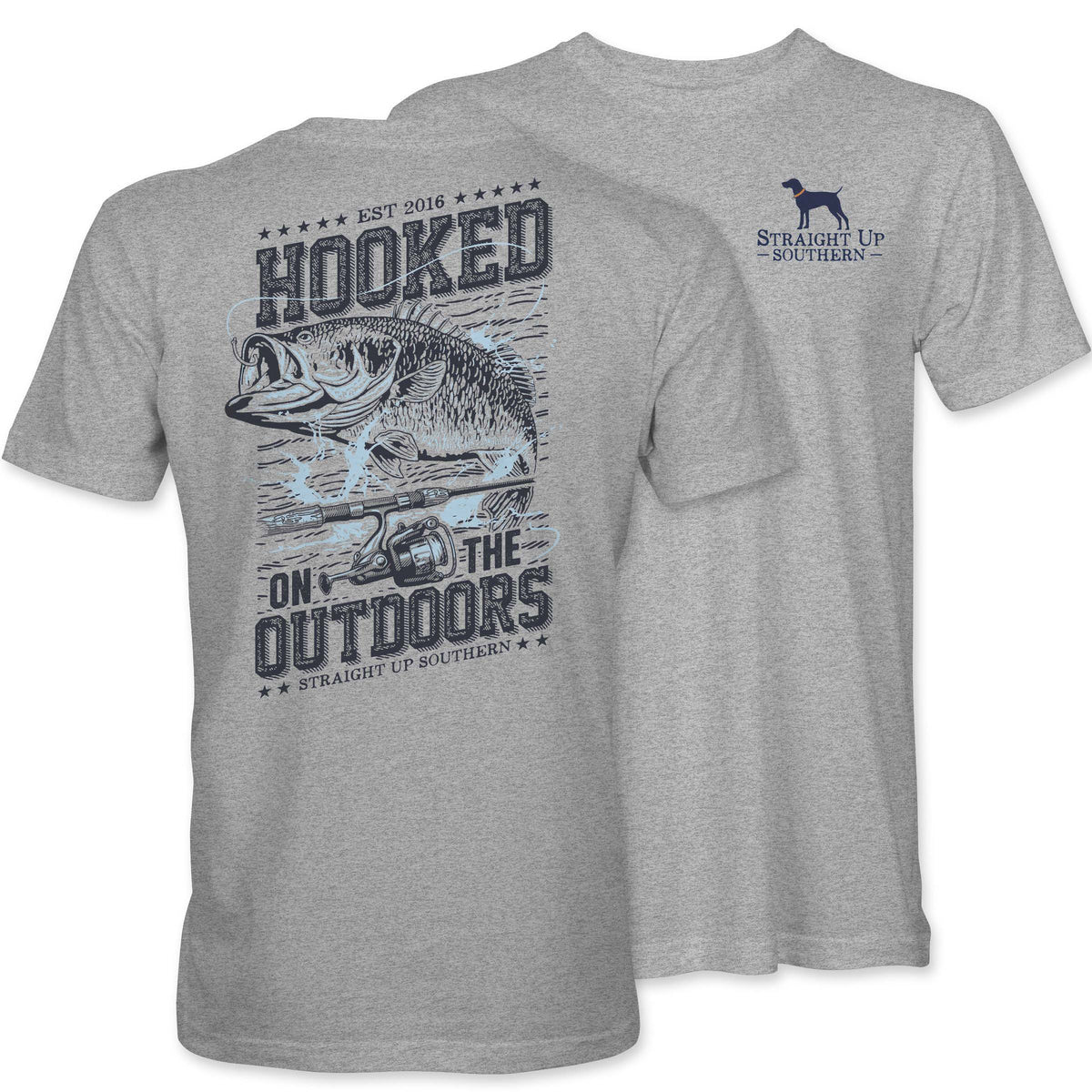 Hooked Outdoors Tee | Straight Up Southern